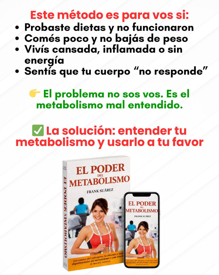 Pack metabolismo completo - Método Frank Suarez – El poder del metabolismo